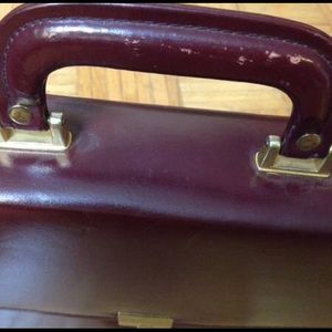 Amiet | Bags | Amiet Briefcase Amiet Closure Typical Maroon Color ...
